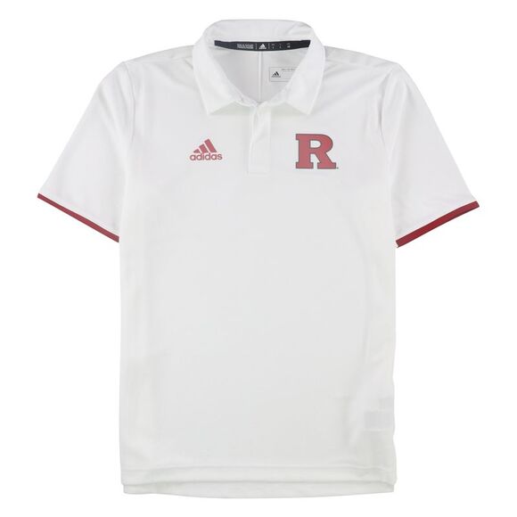 adidas | Shirts | Adidas Mens Rutgers University Polo Shirt White Nwt ...